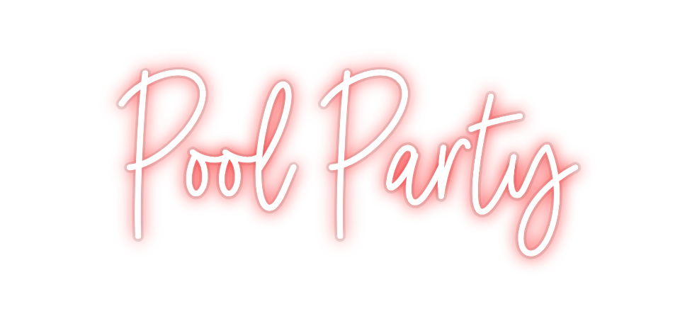 Custom Neon: Pool Party
