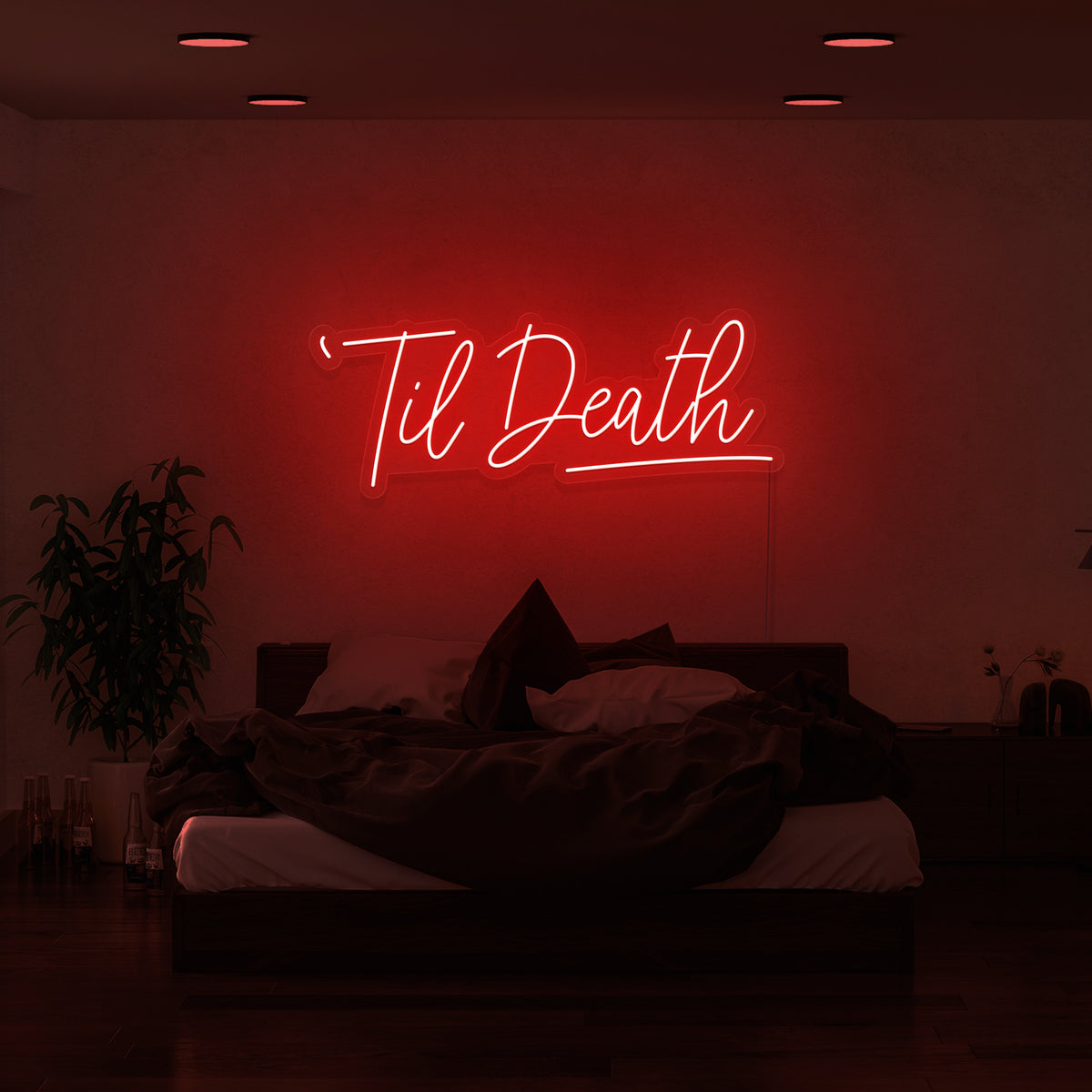 Til Death Neon Sign | Fully Customizable Til Death LED Sign