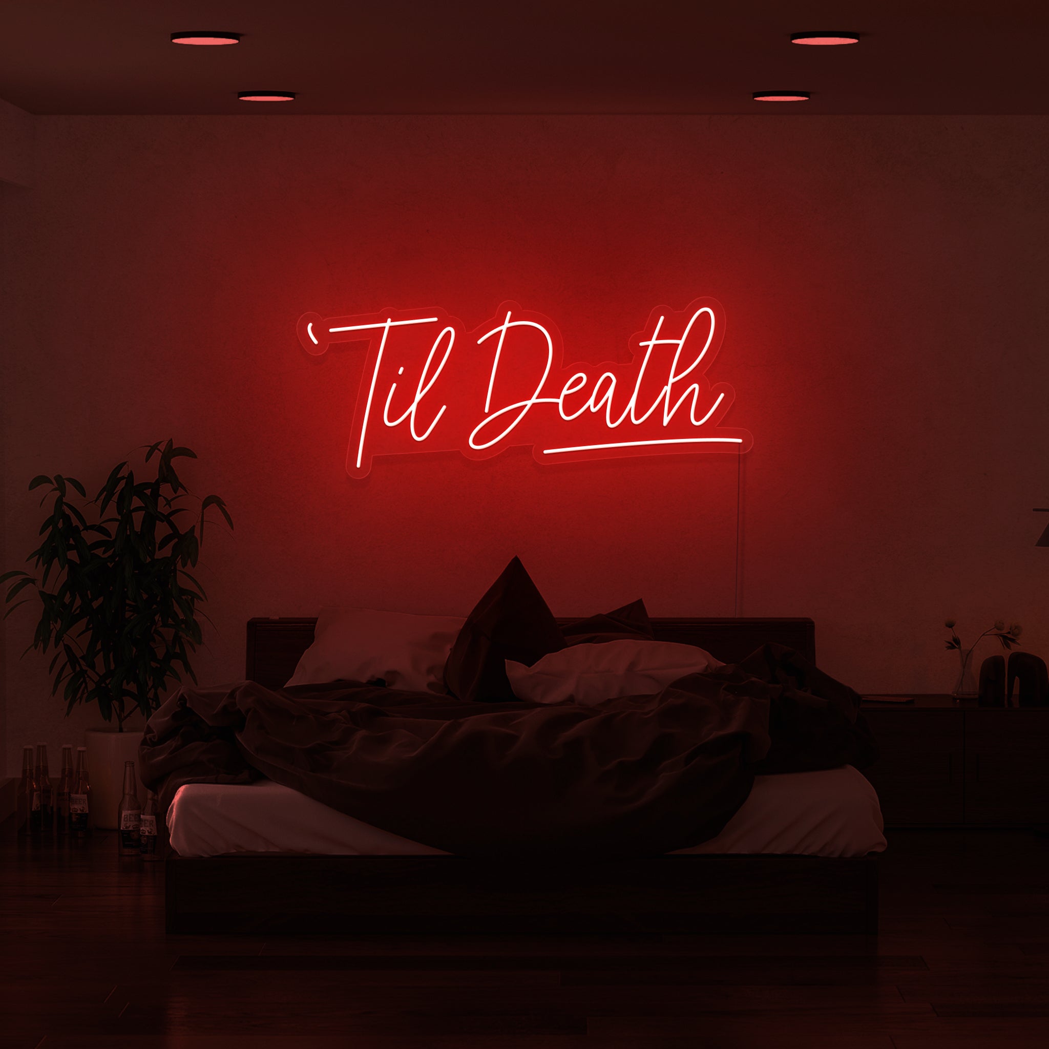 Til Death Neon Sign | Fully Customizable Til Death LED Sign